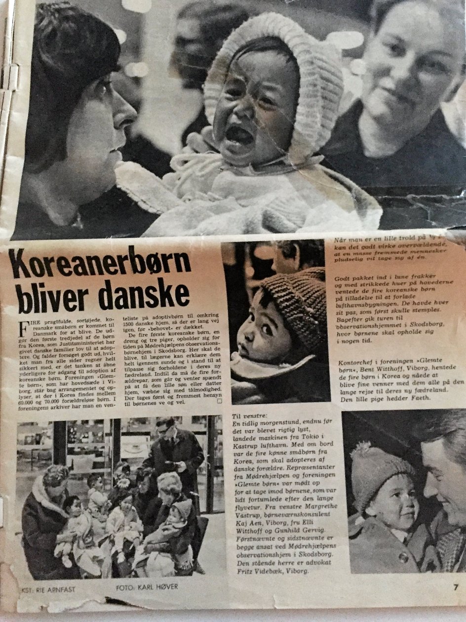 Birgit var et af de første koreanske børn, der kom til Danmark: Der var ...
