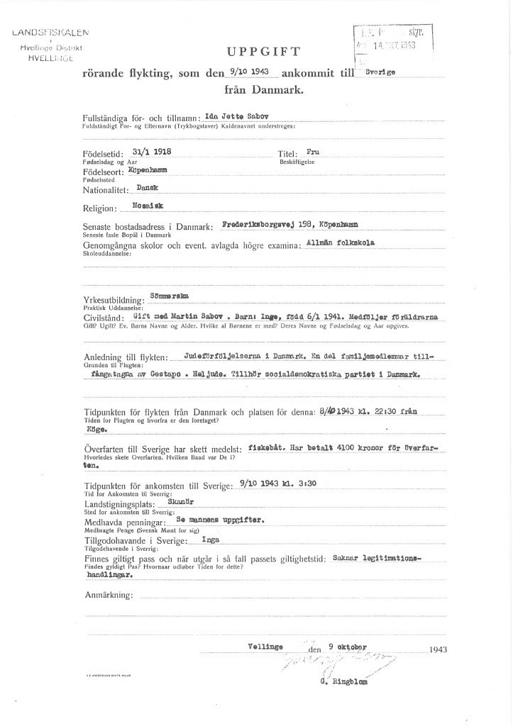 Nye tal fra arkiv: Mange på flugt til Sverige for 80 år siden sagde, de ...