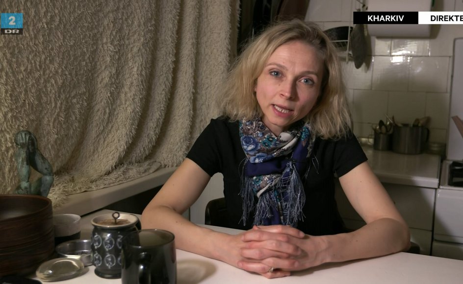 Krigen kom tæt på, da Matilde Kimer rapporterede fra et køkkenbord i ...