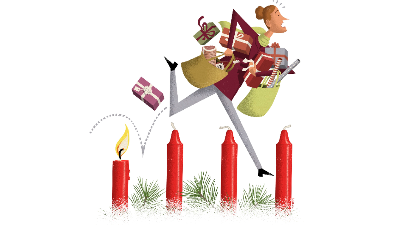 Advent er lig med glædelig forventning og eftertænksom ventetid. Men ...